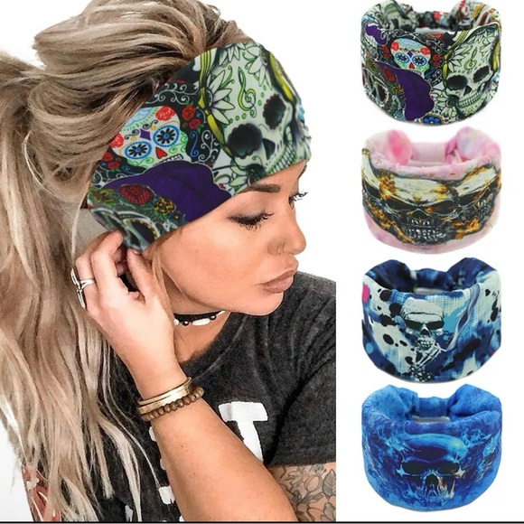 Accessories | Skull Headband | Poshmark